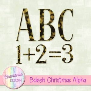 Bokeh Christmas Alpha - Chantahlia Design