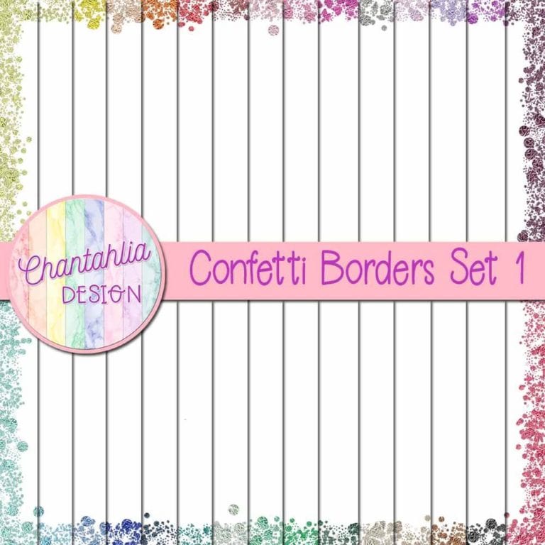 Confetti Borders Set 1 - Chantahlia Design