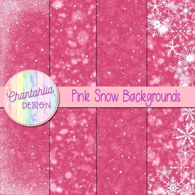 Free Digital Papers featuring Pink Snow Designs