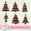 Free Plaid Christmas Tree Elements