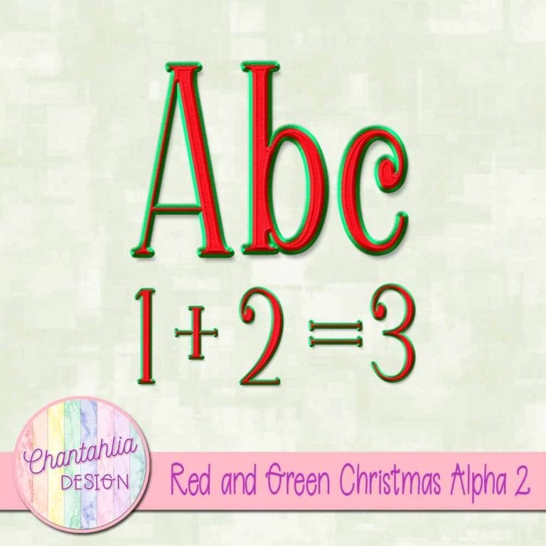 Free Alpha featuring a Red and Green Christmas Design