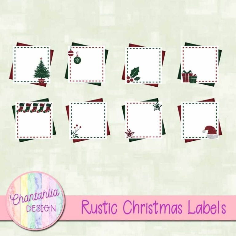 Free Rustic Christmas Labels