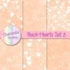 Free Digital Papers featuring Peach Hearts Designs
