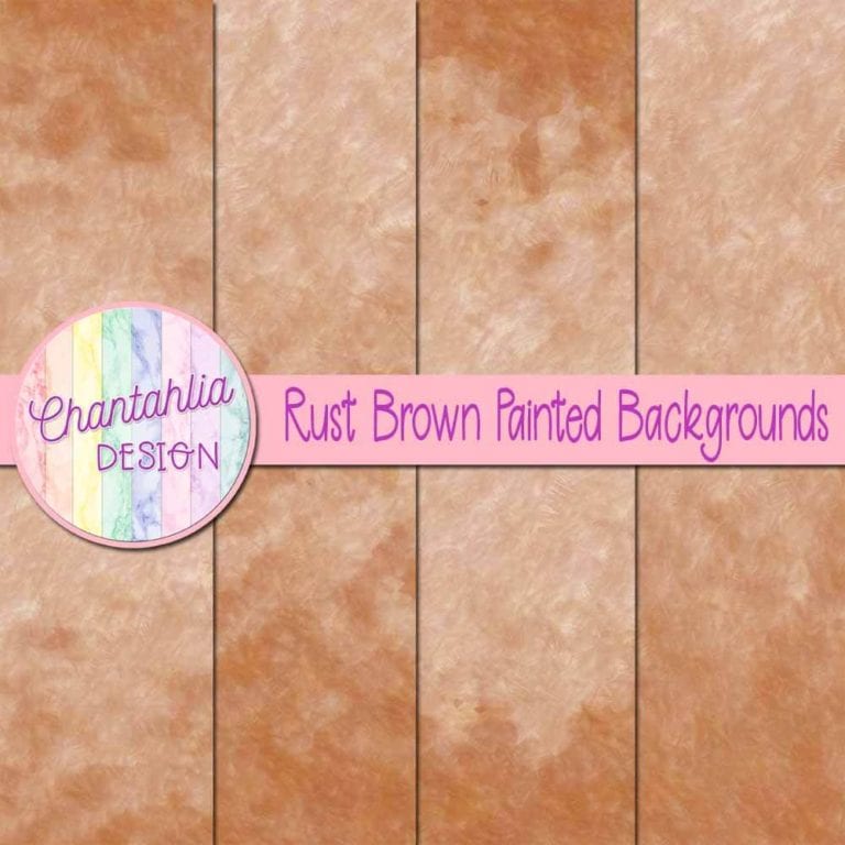 Free Digital Papers featuring Rust Brown Painted Designs