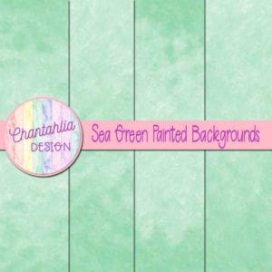 Free Digital Papers featuring Sea Green Painted Designs