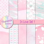 Free In Love Digital Papers