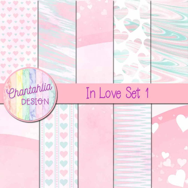 Free In Love Digital Papers