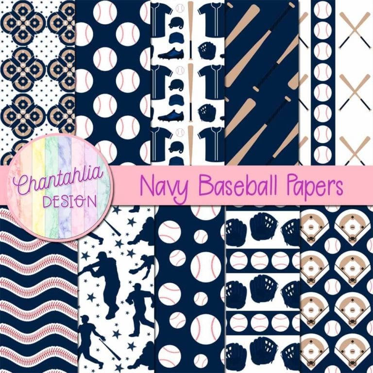 Free Navy Baseball Digital Papers