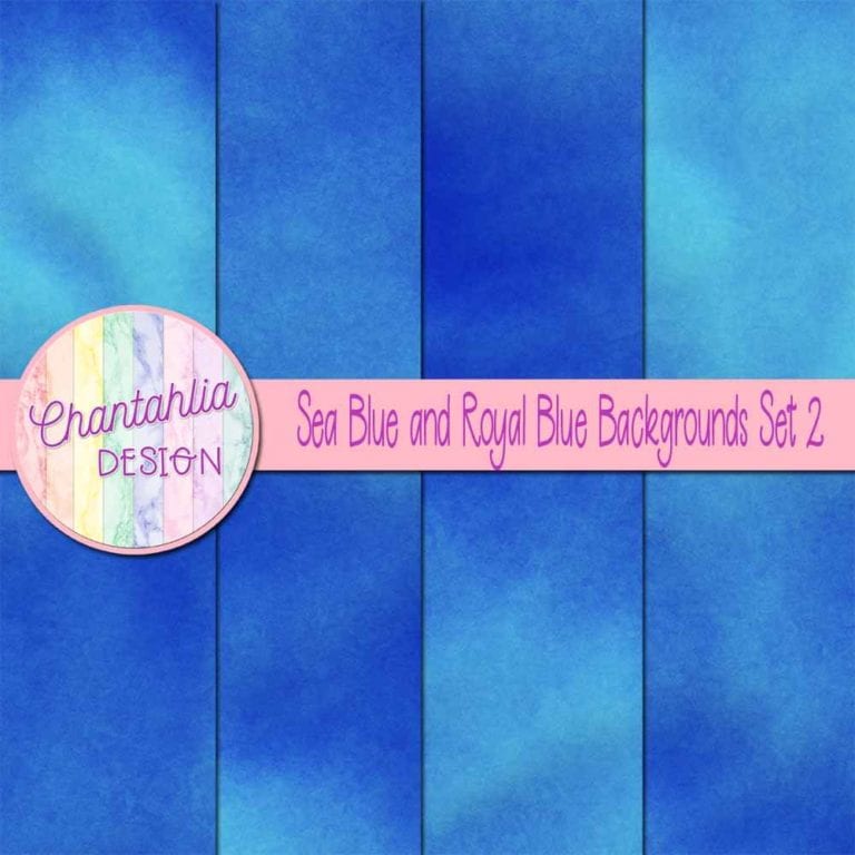 Free Sea Blue and Royal Blue Digital Paper Backgrounds