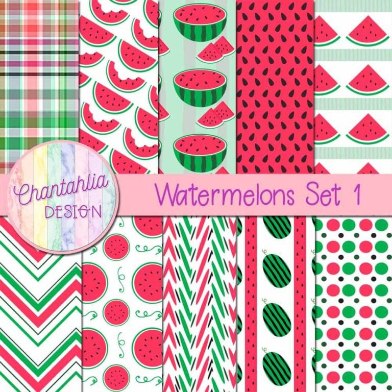 Free Watermelons Digital Papers