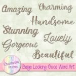 Free design elements / clip art for digital scrapbooking and other crafts