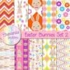 Free Easter Bunnies Digital Papers