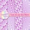 Free Purple and Lilac Digital Papers with Wave Designs
