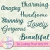Free Teal Looking Good Word Art