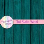 Free Digital Papers featuring Teal Rustic Wood Designs