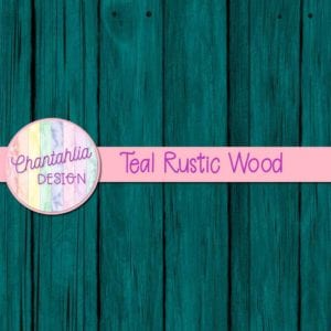 Free Digital Papers featuring Teal Rustic Wood Designs