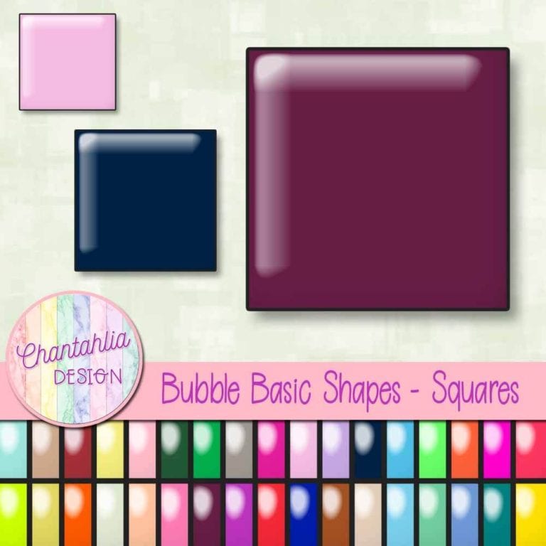 Bubble Basic Shapes - Squares - Chantahlia Design