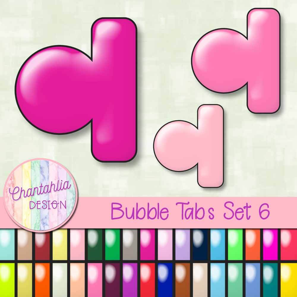 Bubble Tabs Set 6 Chantahlia Design