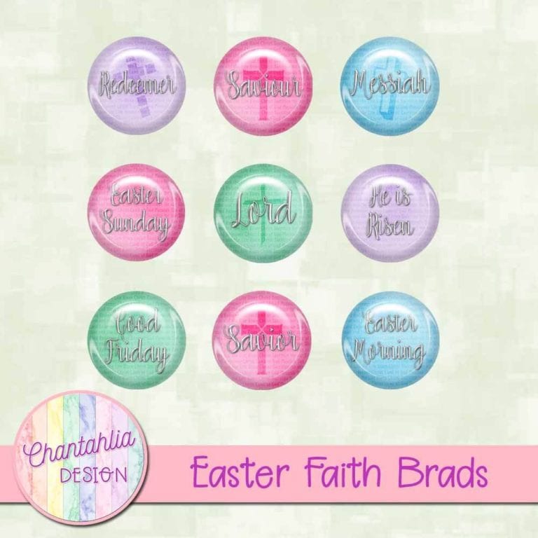 Free Easter Faith Brads