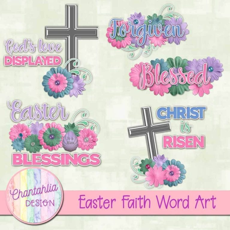Free Easter Faith Word Art