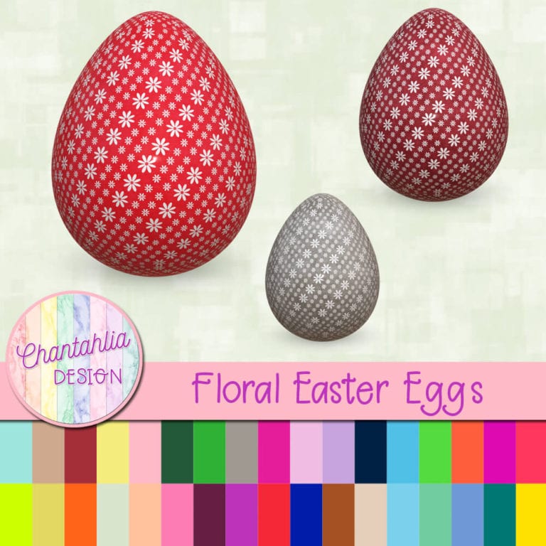 Free Easter Digital Paper and Design Element Packs