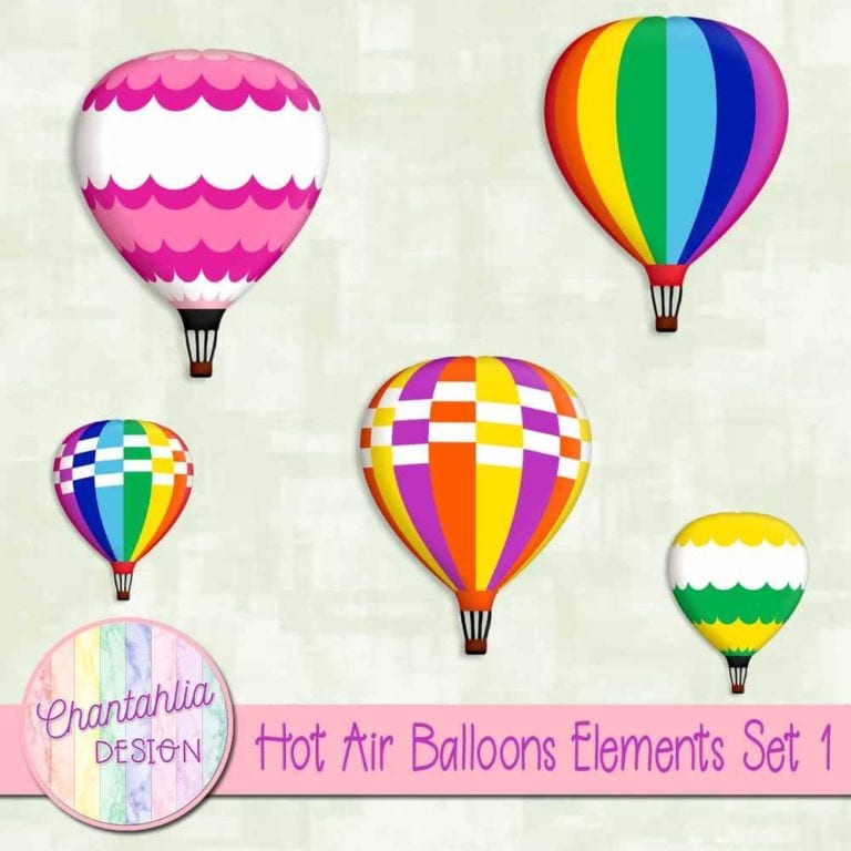 Free Hot Air Balloons Elements