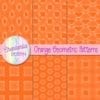 Free Digital Papers featuring Orange Geometric Designs