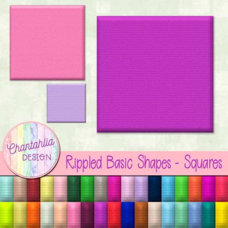 Rippled Basic Shapes - Squares - Chantahlia Design