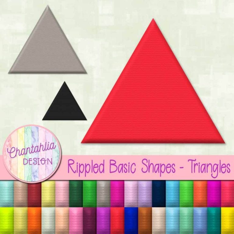 Rippled Basic Shapes - Triangles - Chantahlia Design
