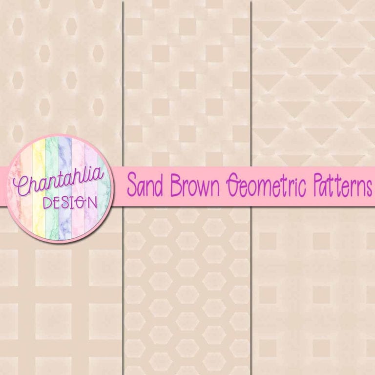 Free Digital Papers featuring Sand Brown Geometric Designs