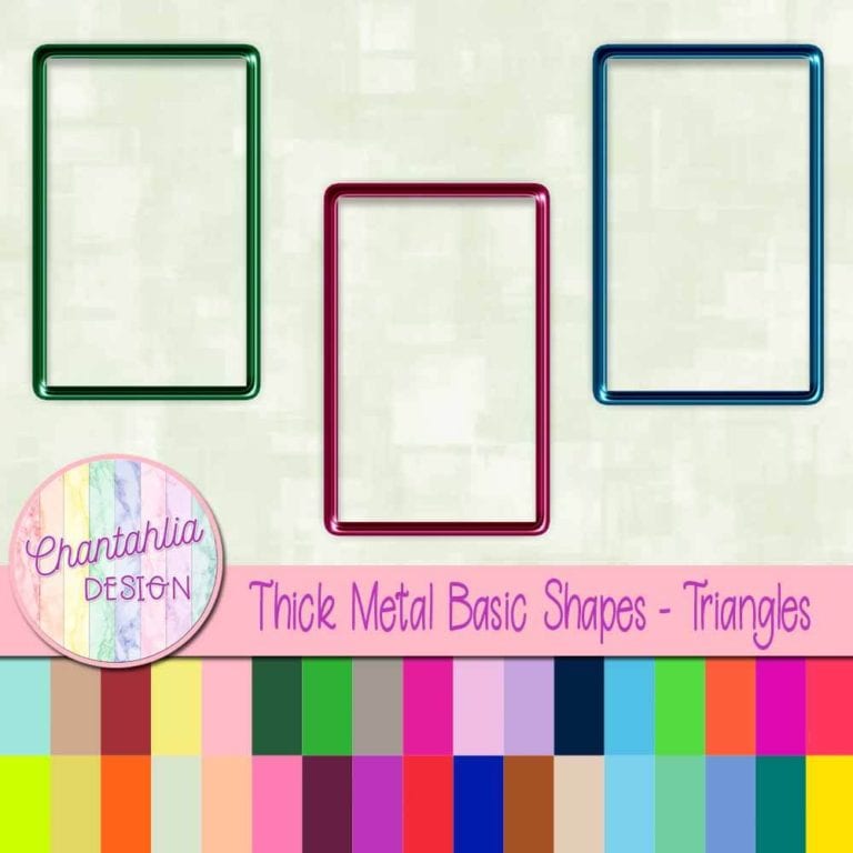 Thick Metal Basic Shapes - Rectangles - Chantahlia Design