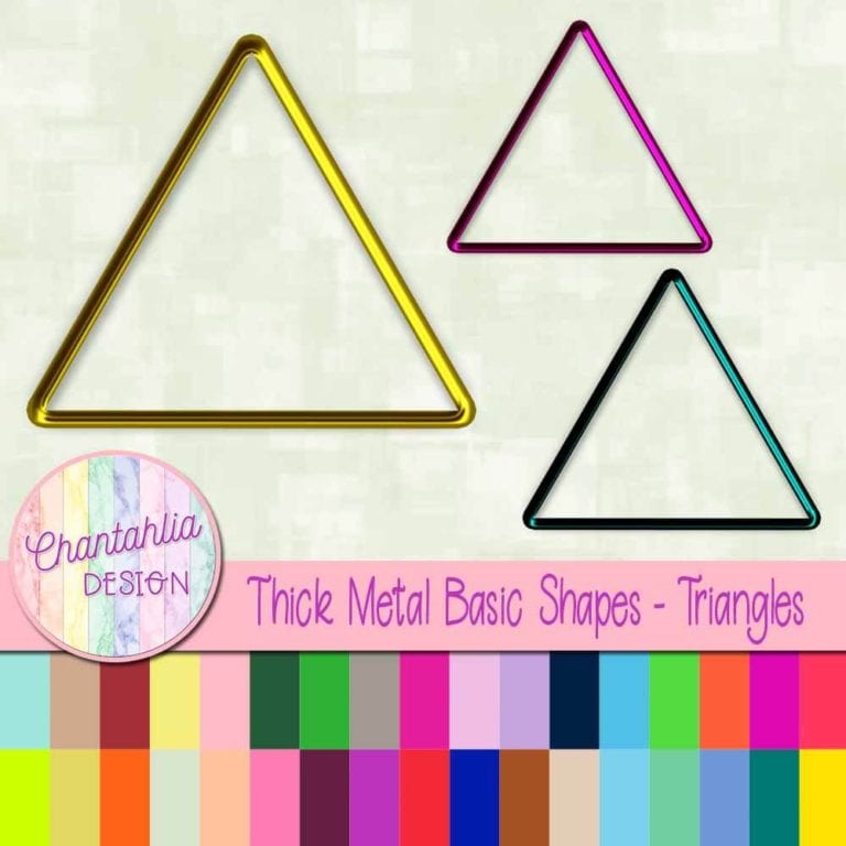 Thick Metal Basic Shapes - Triangles - Chantahlia Design