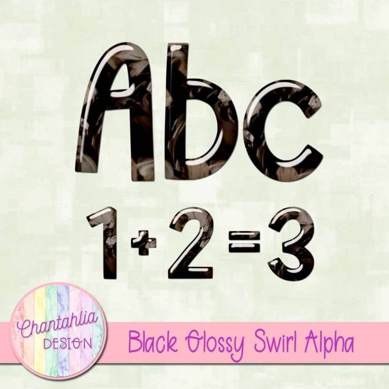 Free Alphas for Digital Scrapbooking, Bulletin Board Lettters and More
