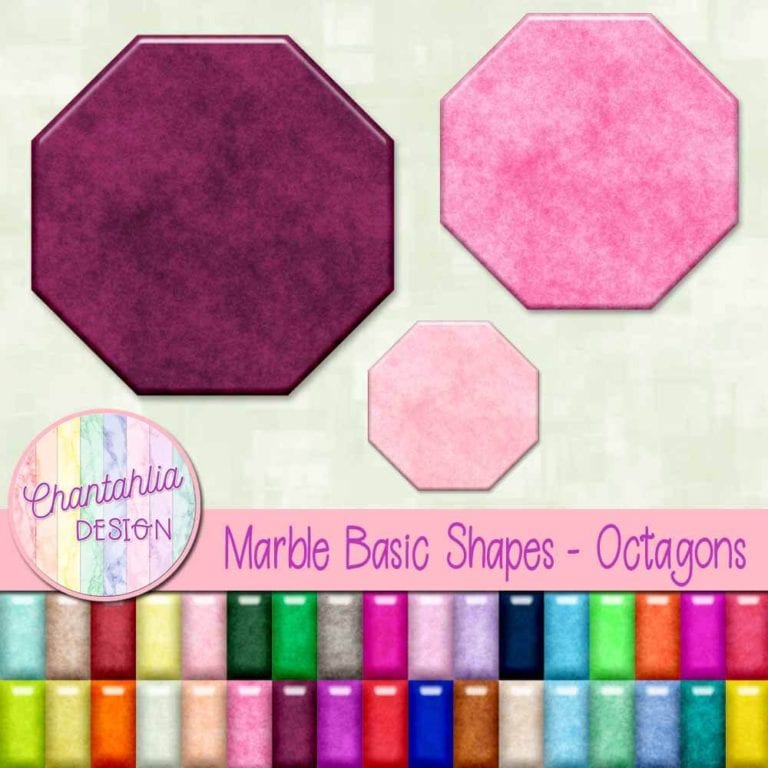 Marble Basic Shapes - Octagons - Chantahlia Design
