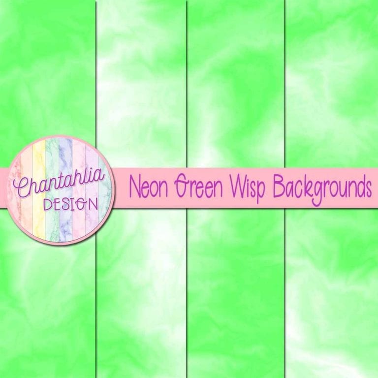 Free Digital Papers featuring Neon Green Wisp Designs