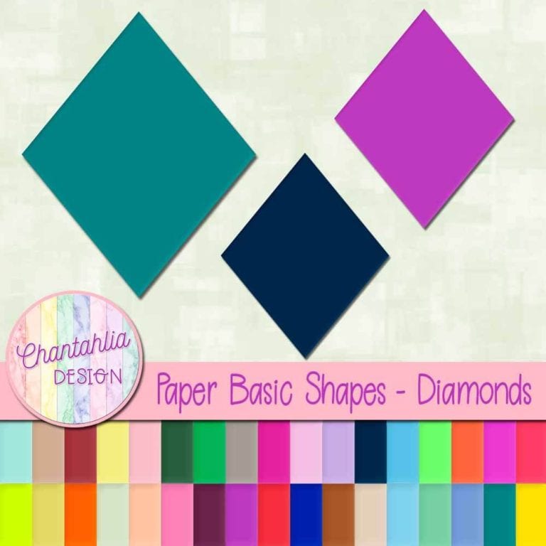 Paper Basic Shapes - Diamonds - Chantahlia Design