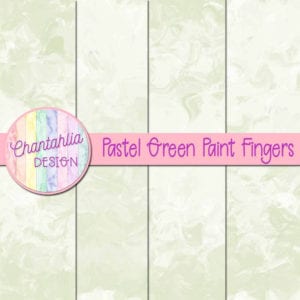 Free Digital Papers featuring Pastel Green Paint Fingers Designs