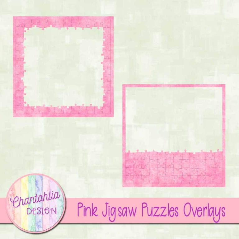 Free Pink Jigsaw Puzzles Overlays