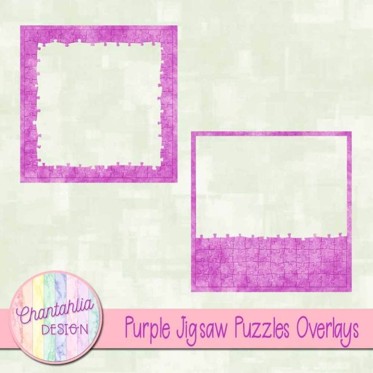 Free Purple Jigsaw Puzzles Overlays
