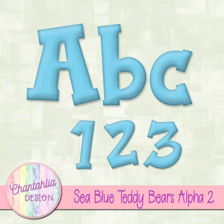 Free Sea Blue Teddy Bears Alpha