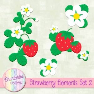 Free Strawberry Elements