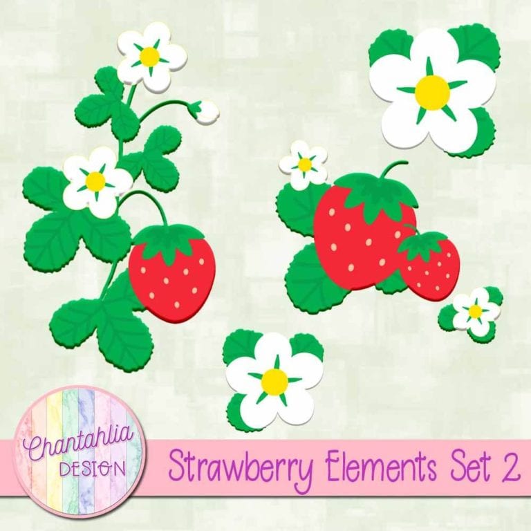 Free Strawberry Elements