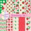 Free Strawberry Digital Papers