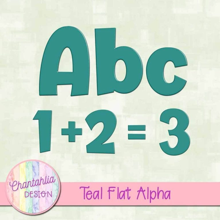 Free Alphas for Digital Scrapbooking, Bulletin Board Lettters and More