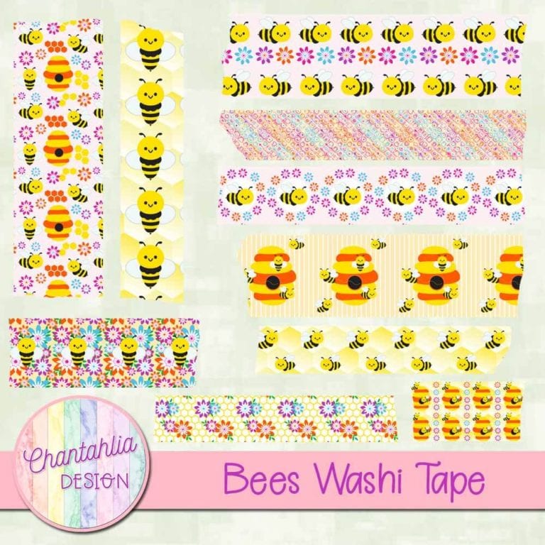 Free Bees Washi Tape