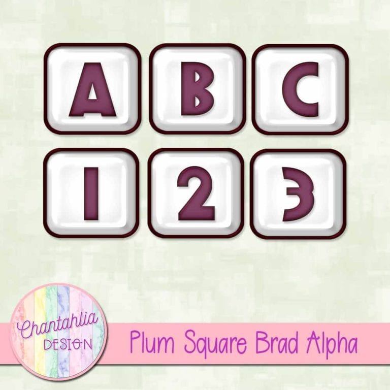 Free Alpha featuring a Plum Square Brad Design