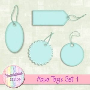 Free Aqua Tags
