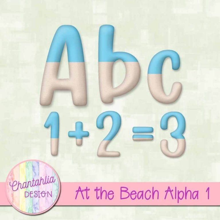 Free Alphas for Digital Scrapbooking, Bulletin Board Lettters and More