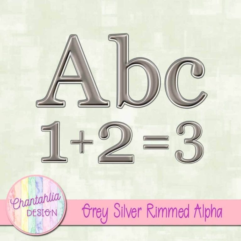 Free Alphas for Digital Scrapbooking, Bulletin Board Lettters and More