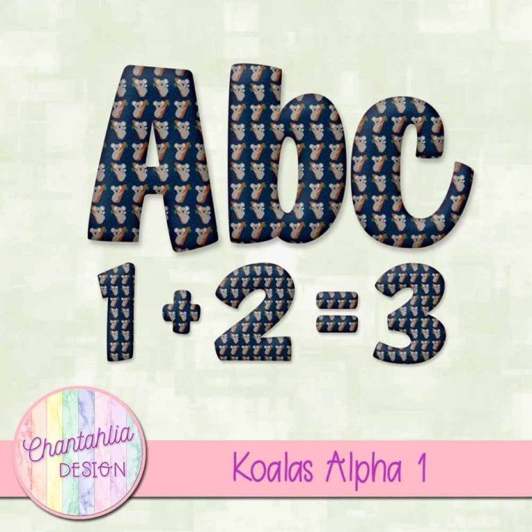 Free Alphas for Digital Scrapbooking, Bulletin Board Lettters and More